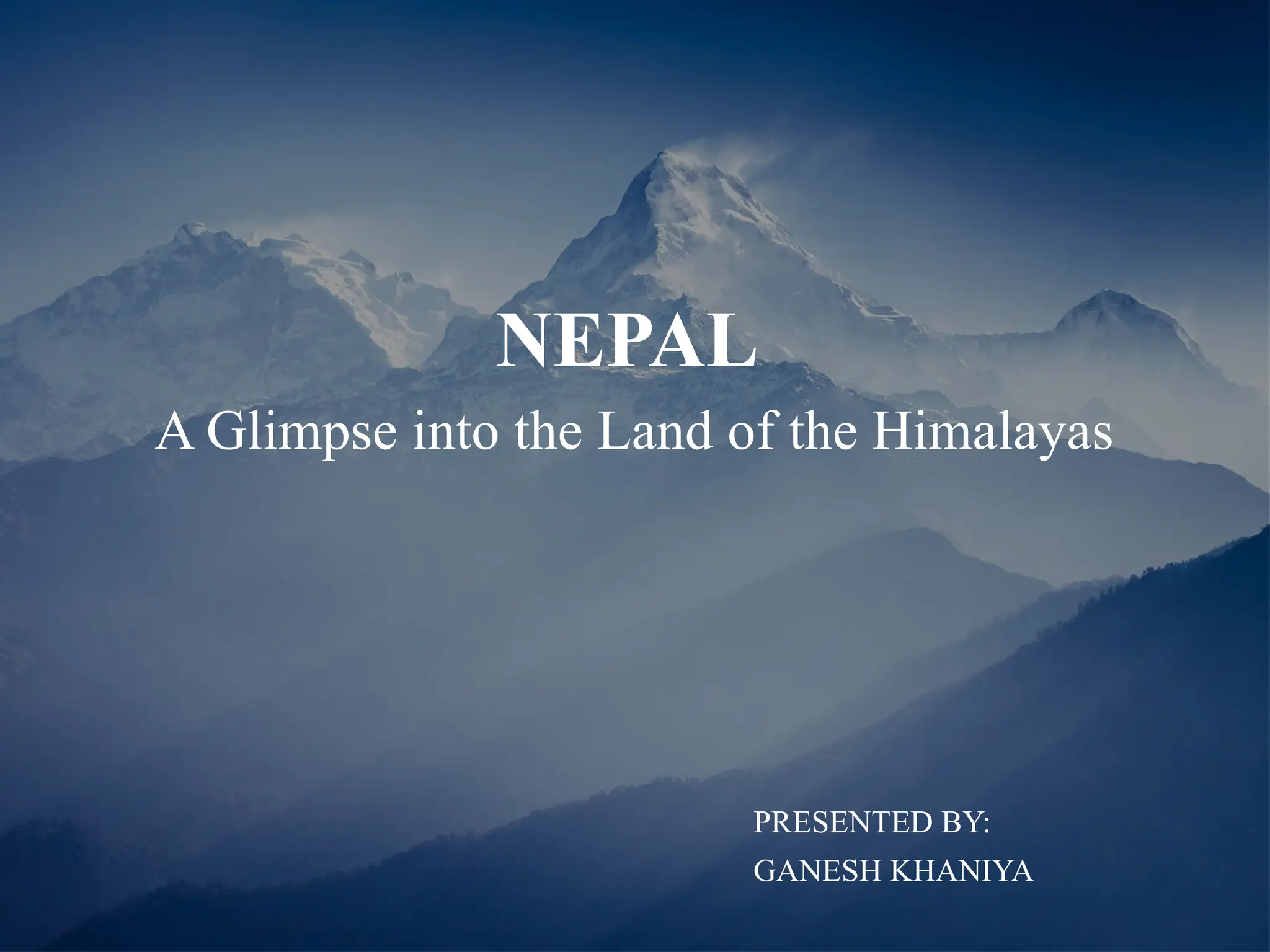 introduction to Nepal with major ideas.pptx