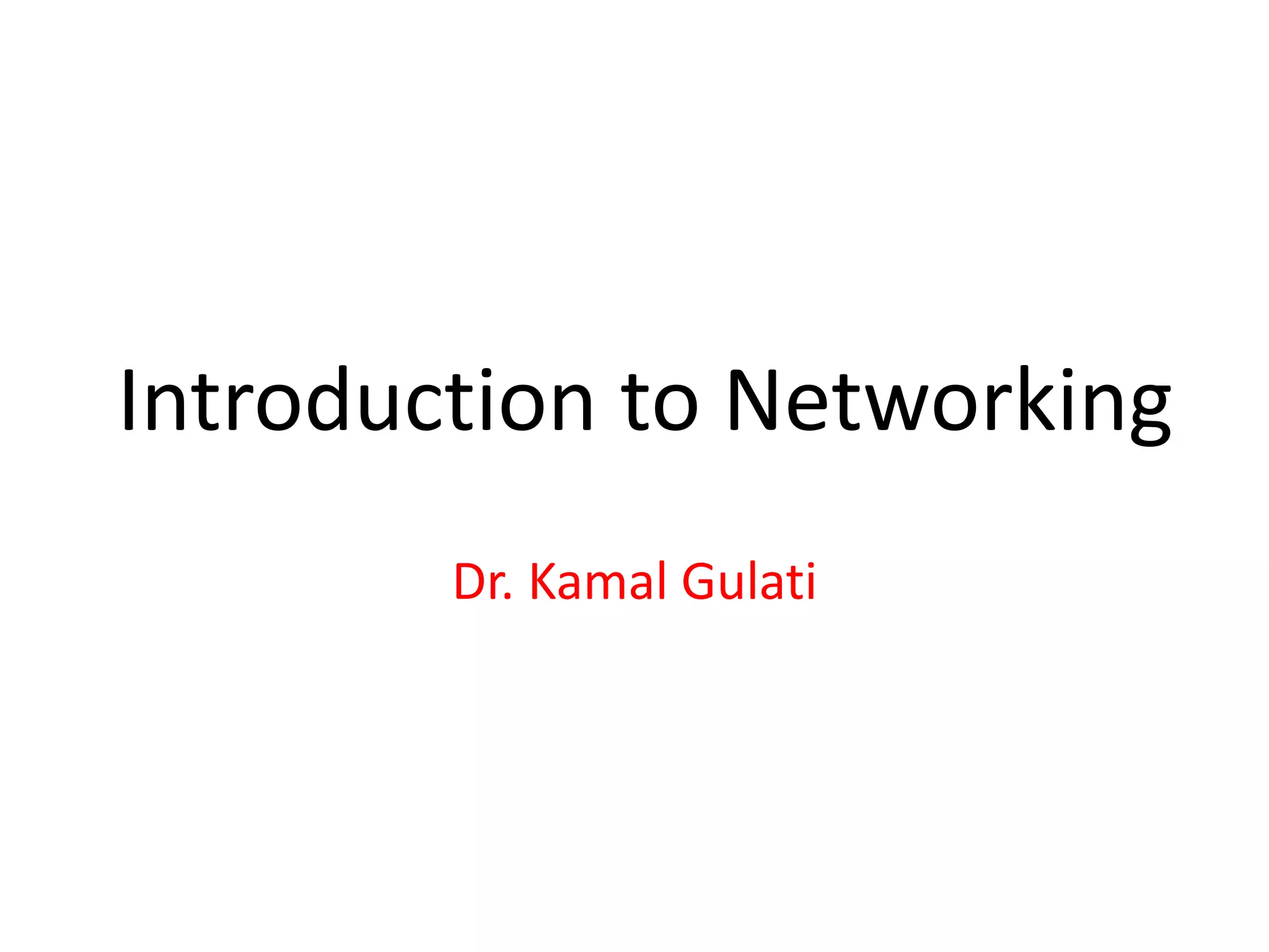 Introduction to Networking | PPT