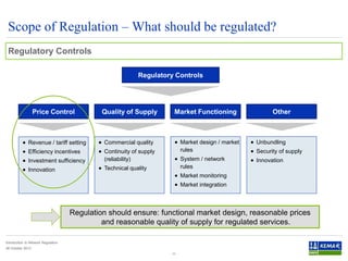 Introduction to network regulation - Principles of Price Regulation | PDF