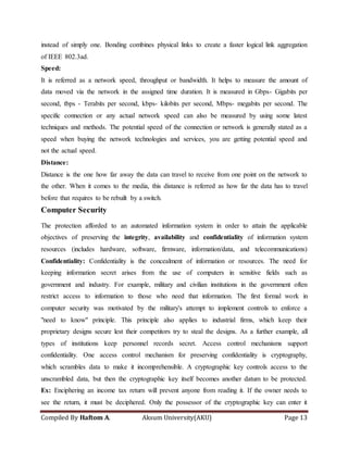 Introduction to network security and lan technology | PDF