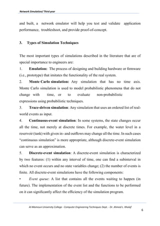 Introduction to networks simulation | PDF