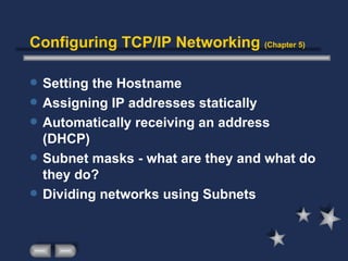 Introduction To Networks Using Linux | PPT