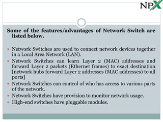 Introduction to network switches | PPT