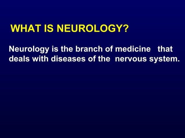 Introduction to neurology | PPT