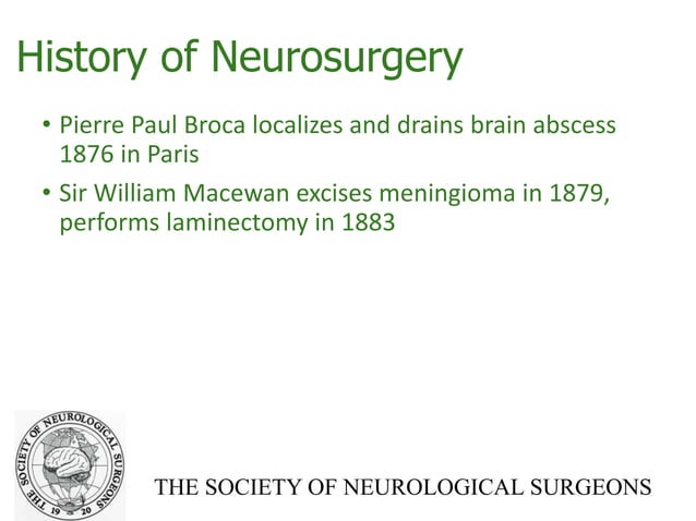 Introduction To Neurosurgery 1 Pptx