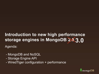 Introduction to new high performance storage engines in mongodb 3.0 | PDF | Databases | Computer ...