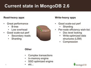 Introduction to new high performance storage engines in mongodb 3.0 ...