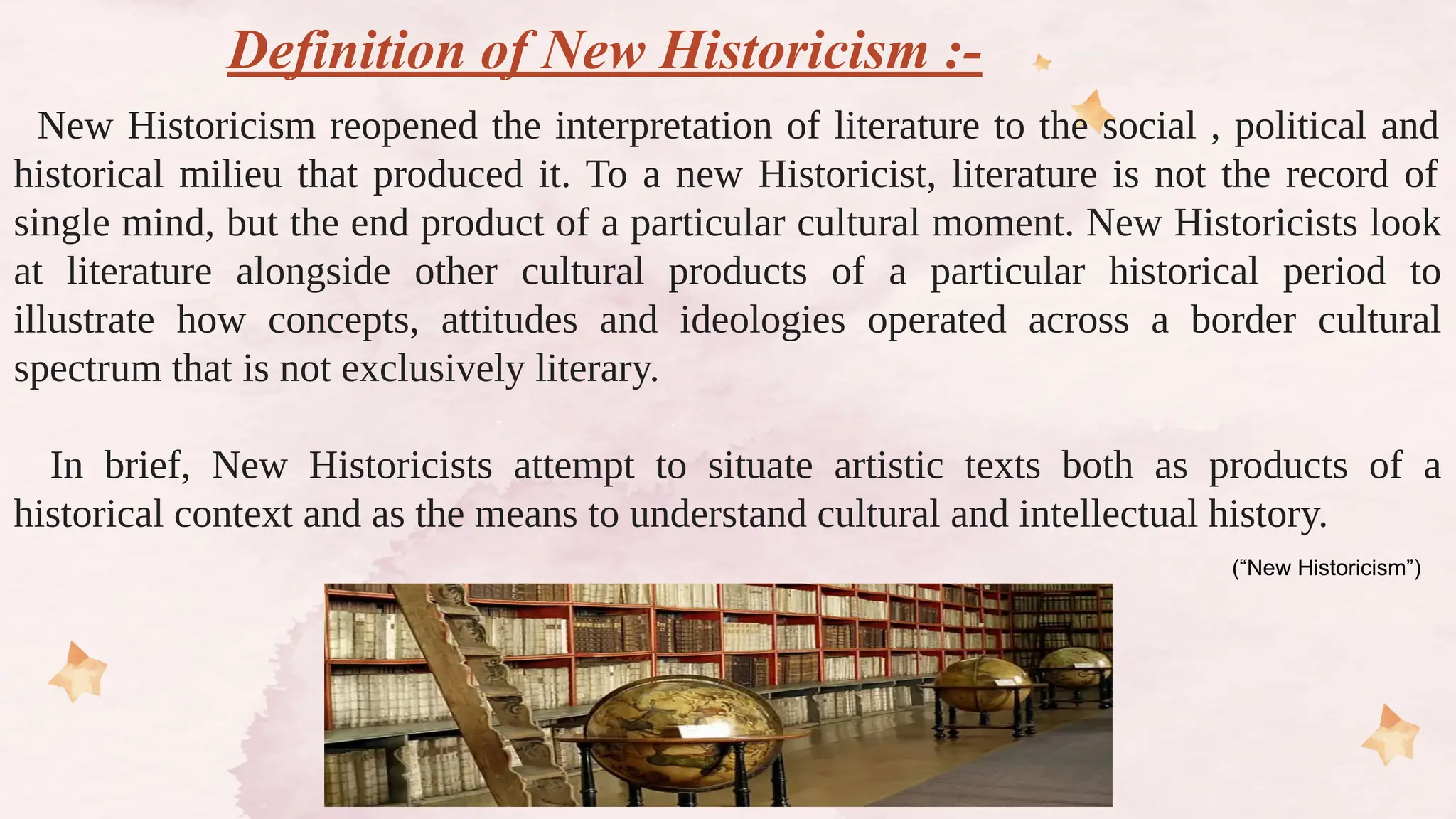 Introduction to New Historicism with the reference of Andrew Marvell's ...