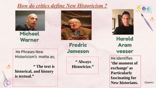 Introduction to New Historicism with the reference of Andrew Marvell's ...