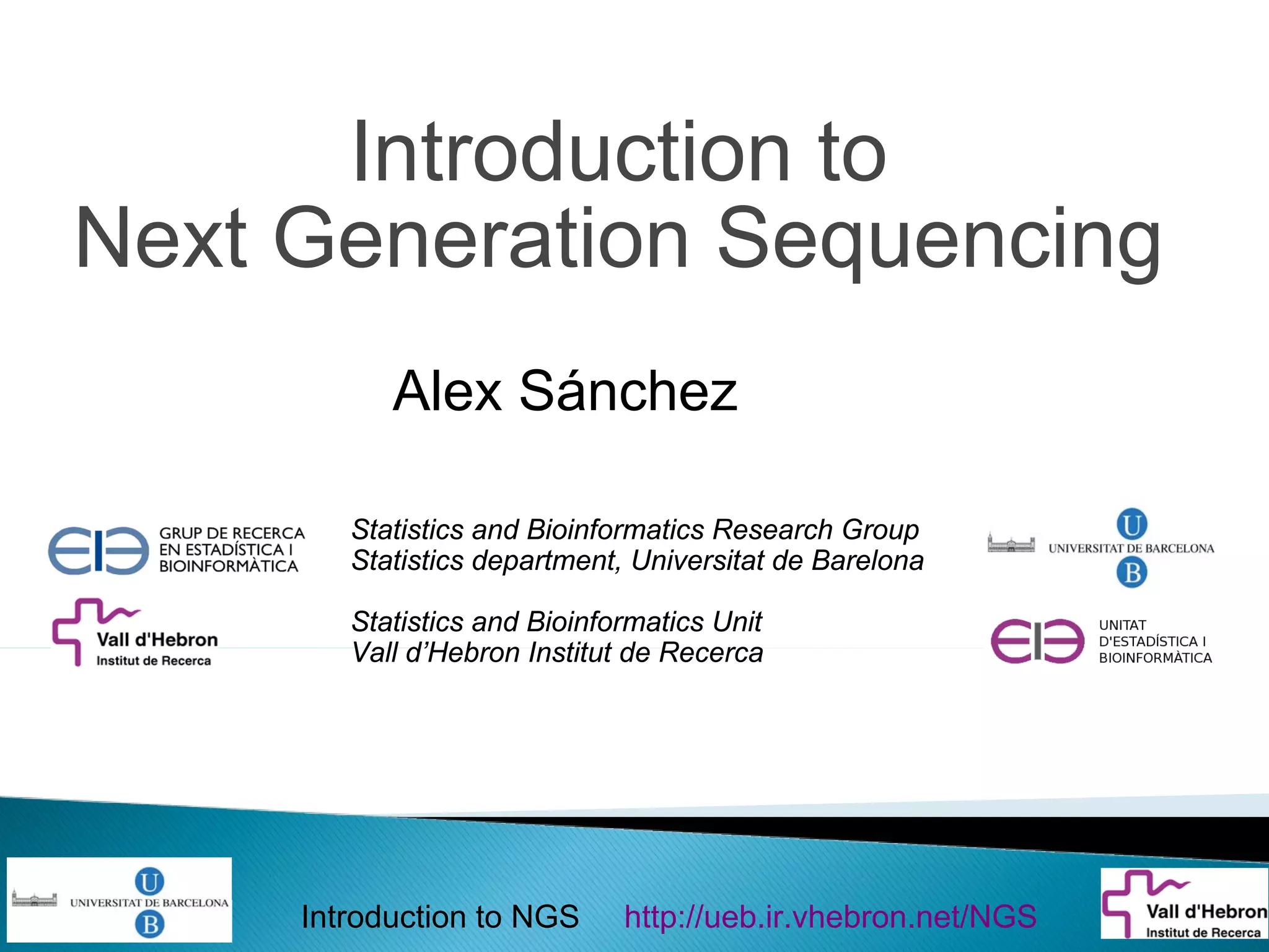 Introduction To Next Generation Sequencing Pdf