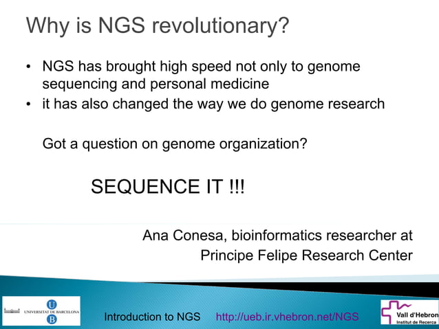 Introduction to next generation sequencing | PDF
