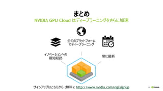 NVIDIA GPU Cloud の紹介 | PPT