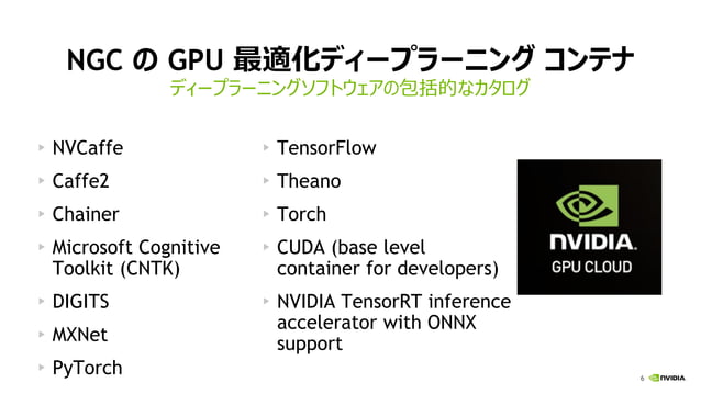 NVIDIA GPU Cloud の紹介 | PPT
