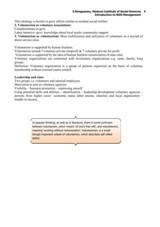 Introduction to NGO management | PDF