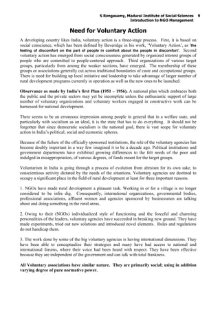 Introduction to NGO management | PDF