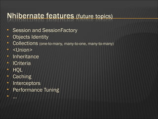 Introduction To NHibernate | PPS | Databases | Computer Software and Applications