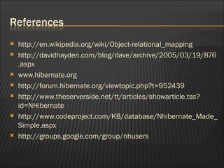 Introduction To NHibernate | PPT