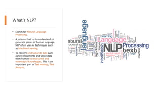 Introduction to Natural Language Processing (NLP) | PPT