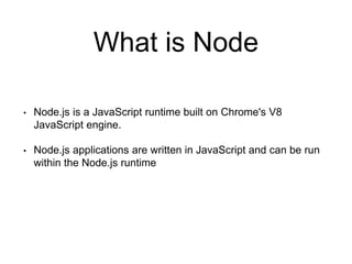 Introduction to node | PPT