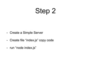 Introduction to node | PPT