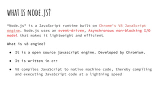 Introduction to node.js