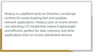Introduction to Node.js