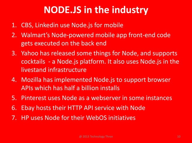 Introduction to Node js | PPT