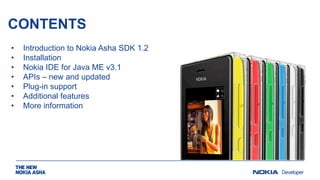 Introduction to Nokia Asha SDK 1.2 (beta) | PPT