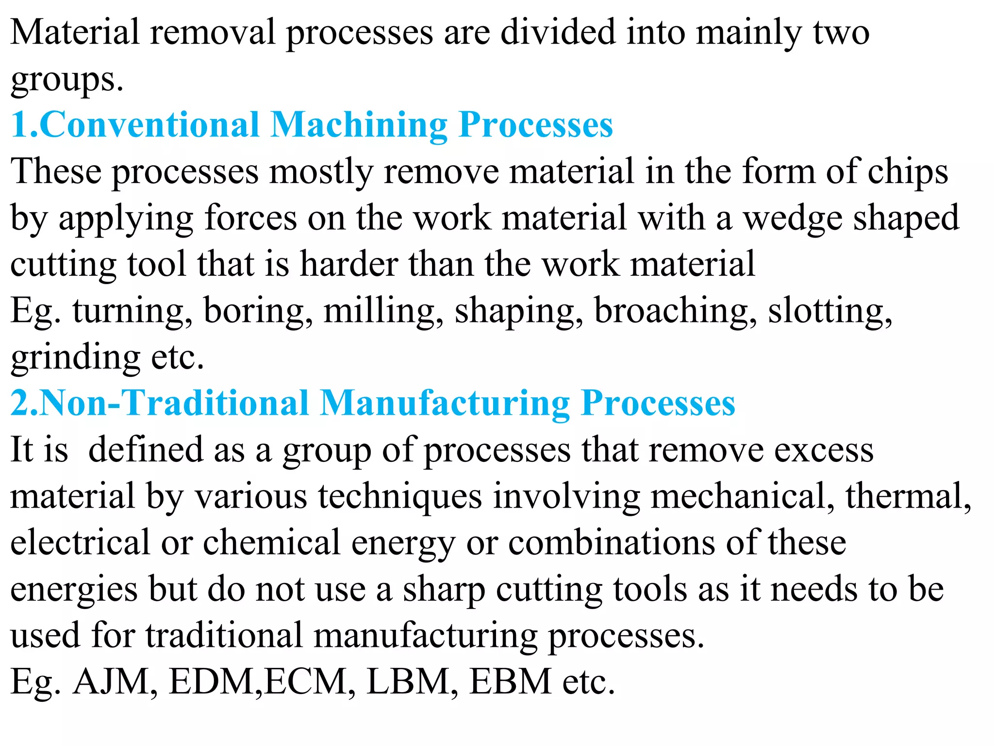 Introduction to nontraditional machining | PPT