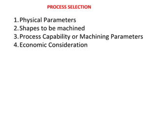 Introduction to nontraditional machining | PPT