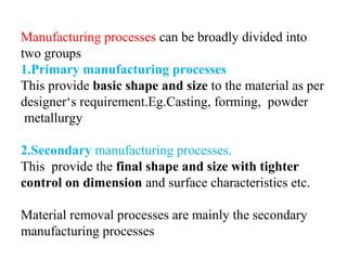 Introduction to nontraditional machining | PPT