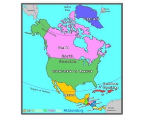 Introduction to north american continent | PPTX