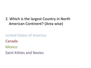 Introduction to north american continent | PPTX