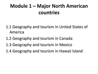 Introduction to north american continent | PPTX