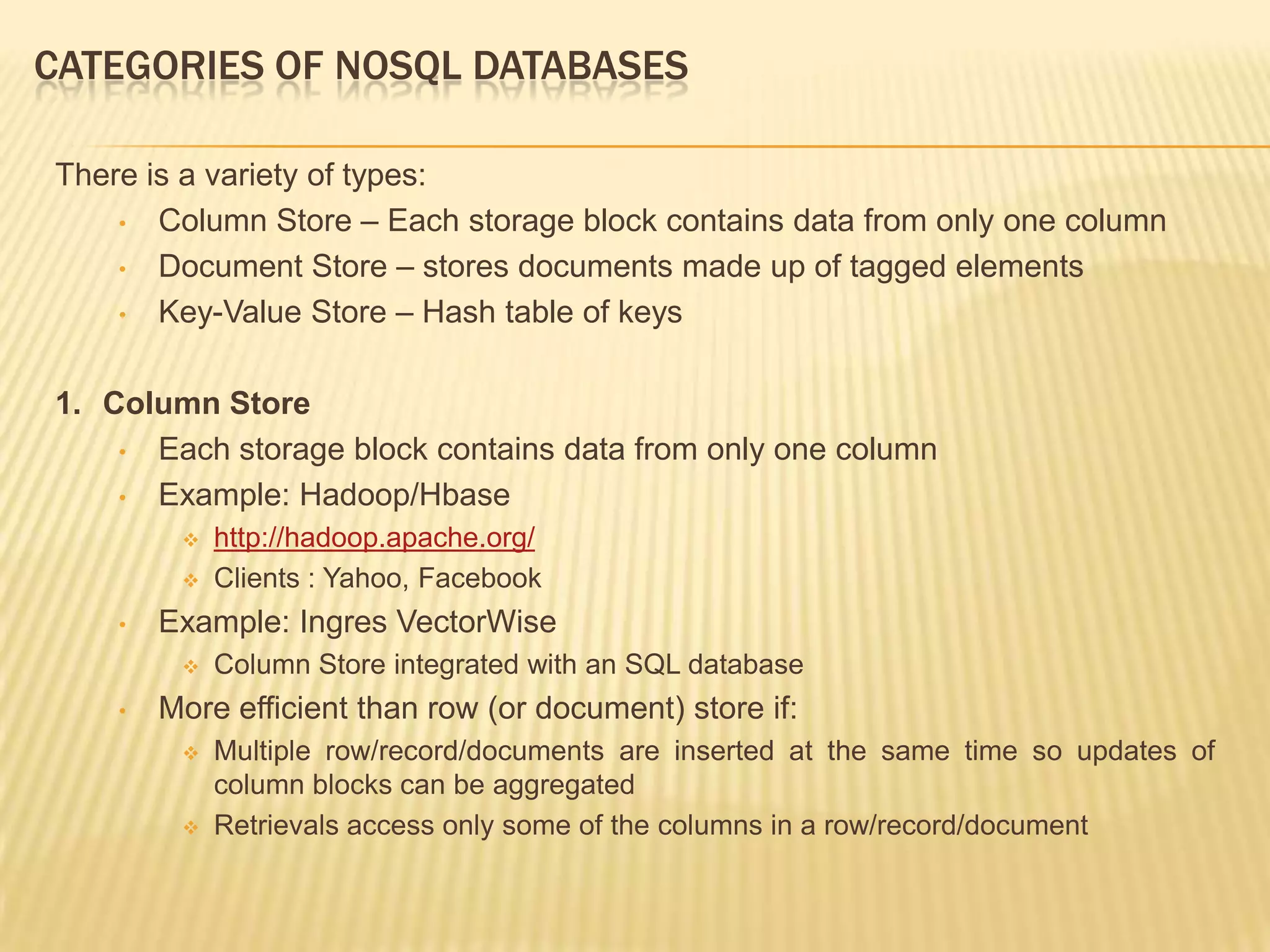 Introduction to NoSQL | PPT