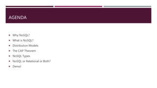 Introduction to NoSQL | PPTX | Databases | Computer Software and ...