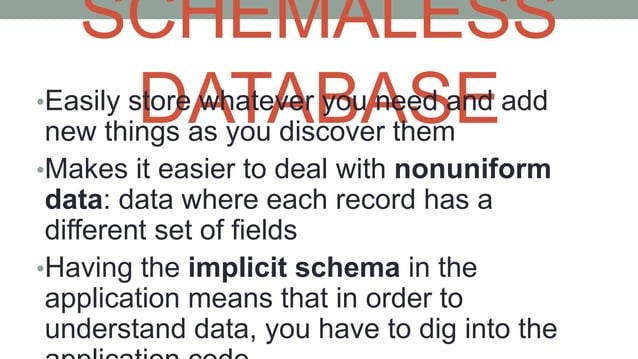 Introduction to nosql | NoSQL databases | PPT