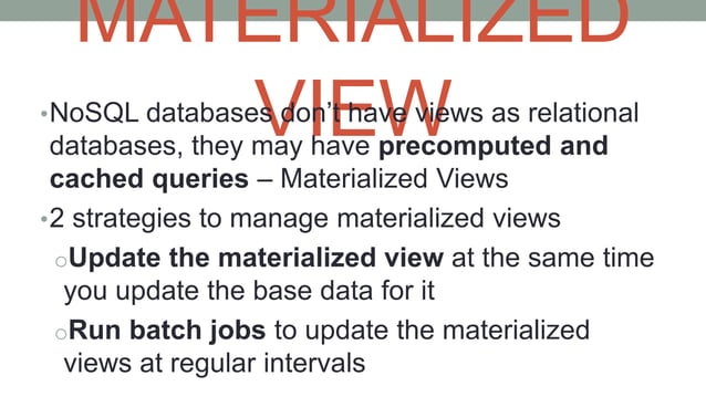 Introduction to nosql | NoSQL databases | PPT
