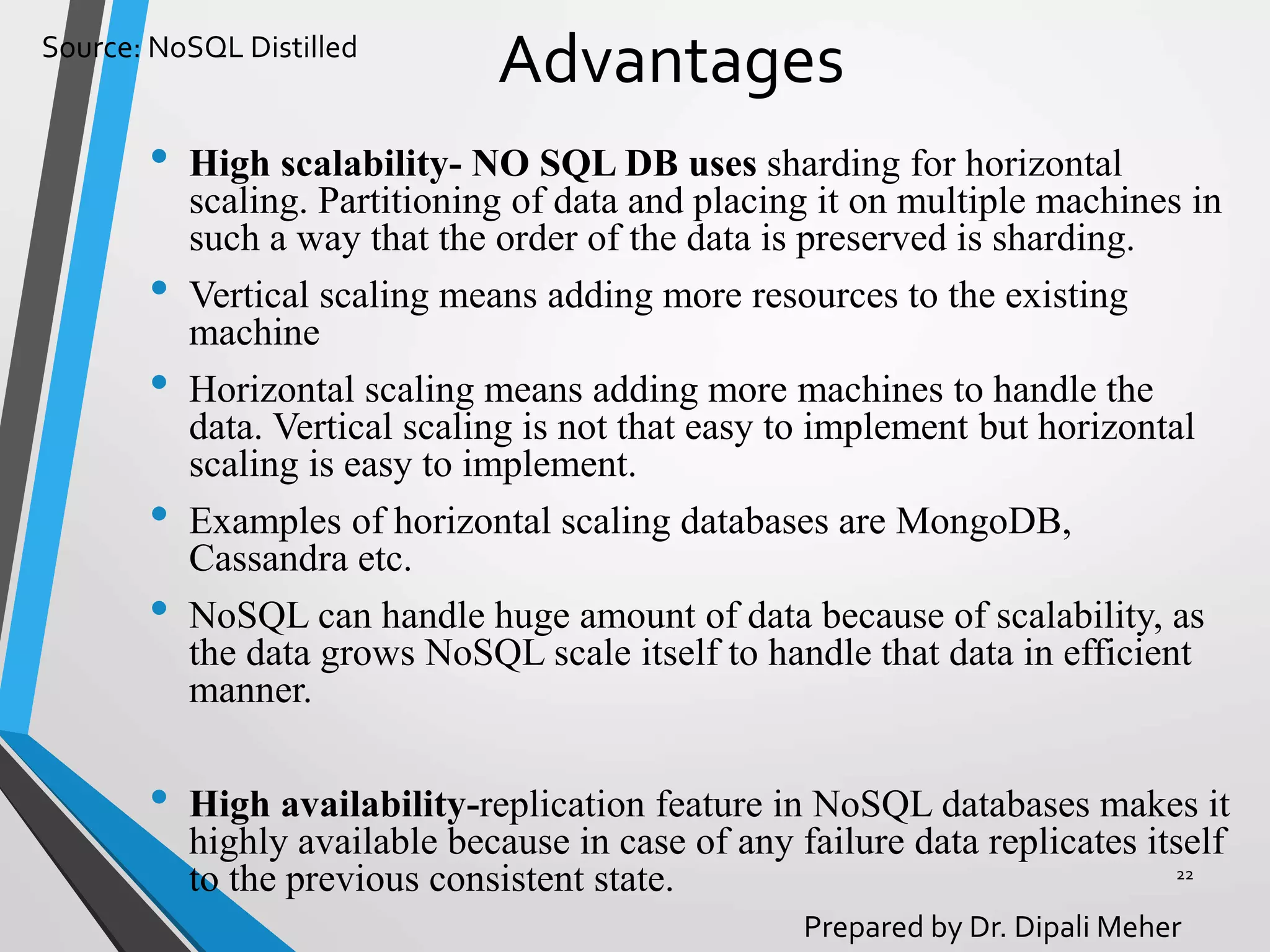 Introduction To Nosql Pptx Databases Computer Software And Applications