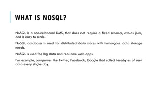 Introduction to NoSQL & Features of NoSQL.pptx