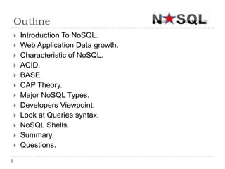 Introduction to NoSQL Database | PPT