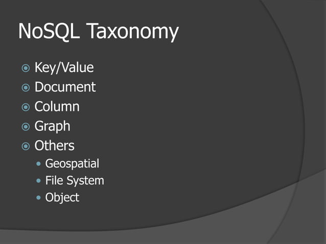 Introduction to NoSQL Databases | PPTX
