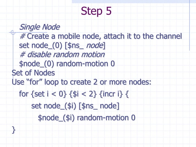 Introduction to ns2 | PPT