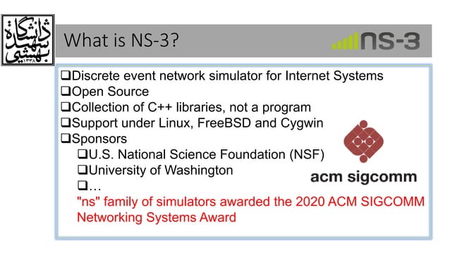 Introduction to ns3 | PPTX | Computer Networking | Computing