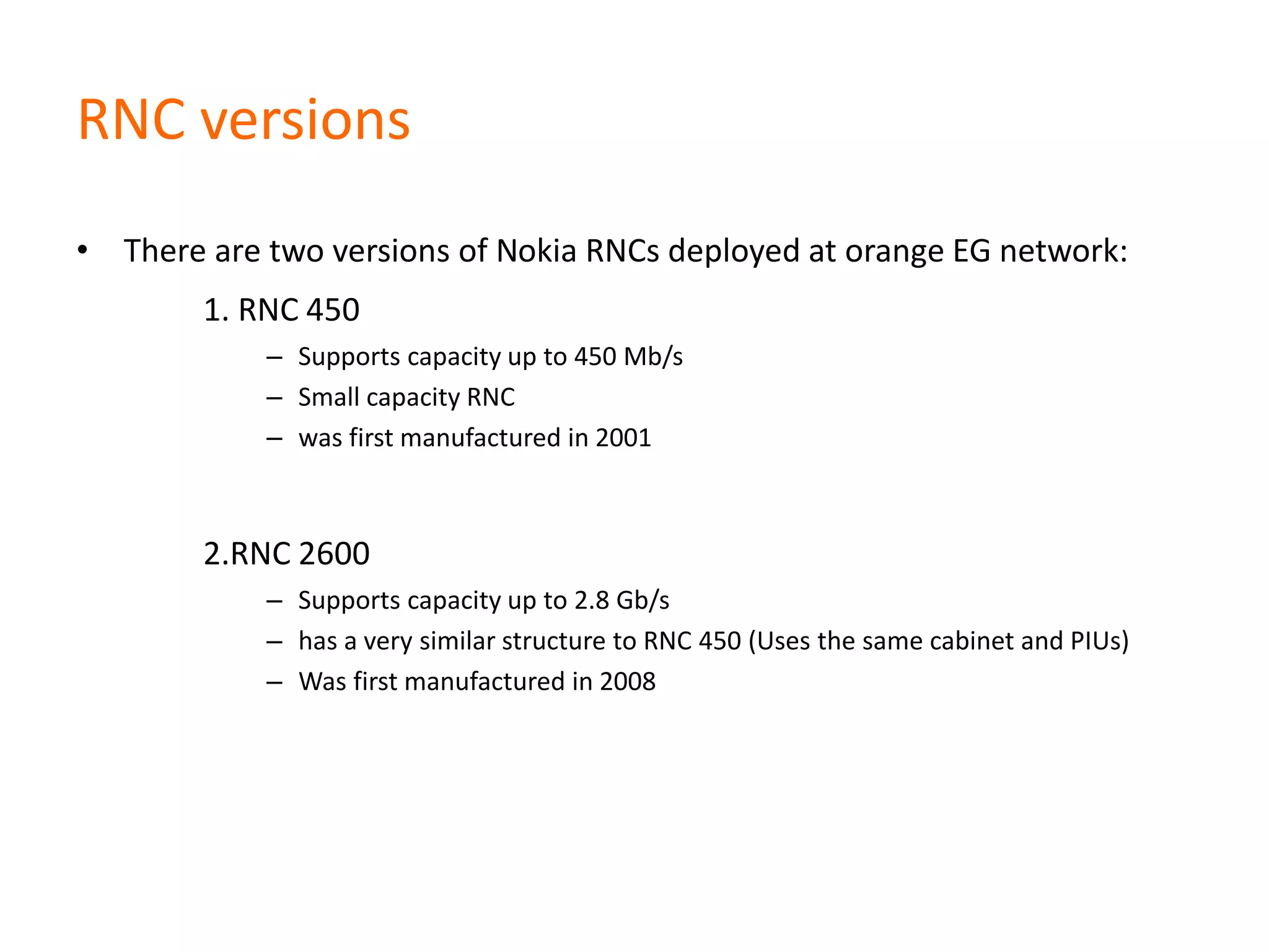 Introduction to Nokia RNC | PPTX