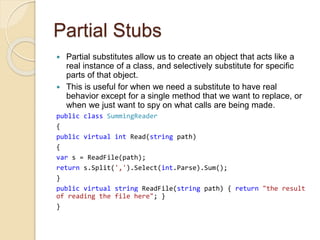 Introduction to nsubstitute | PPTX