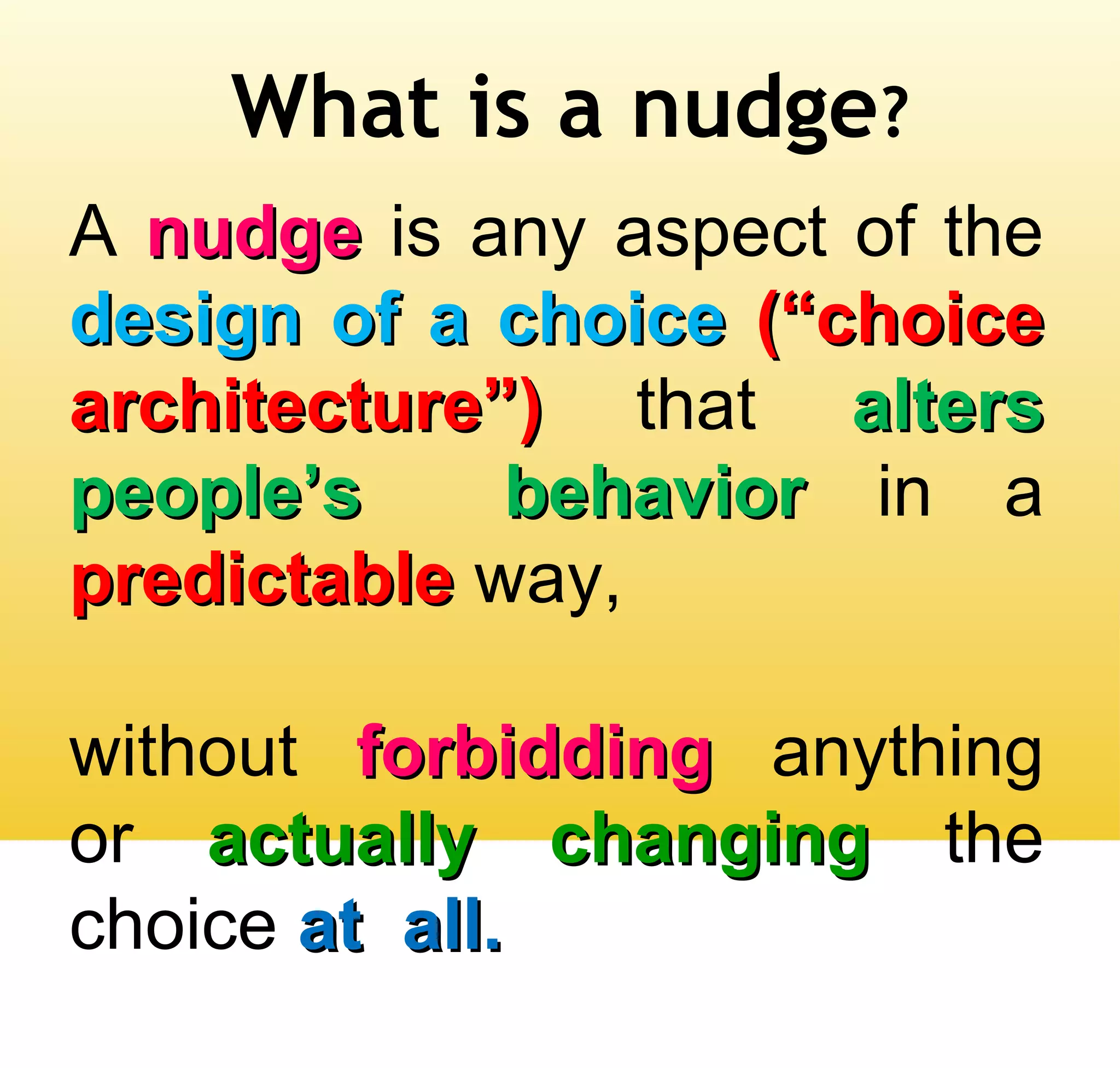 Introduction to nudge 2 | PPT