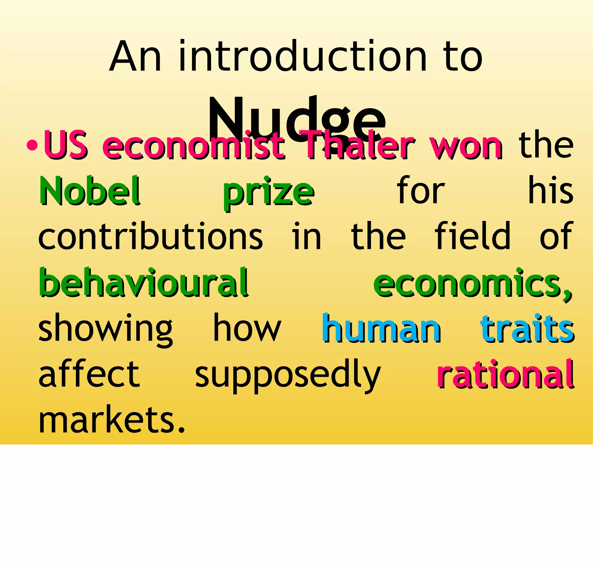 Introduction to nudge pgp1 | PPT