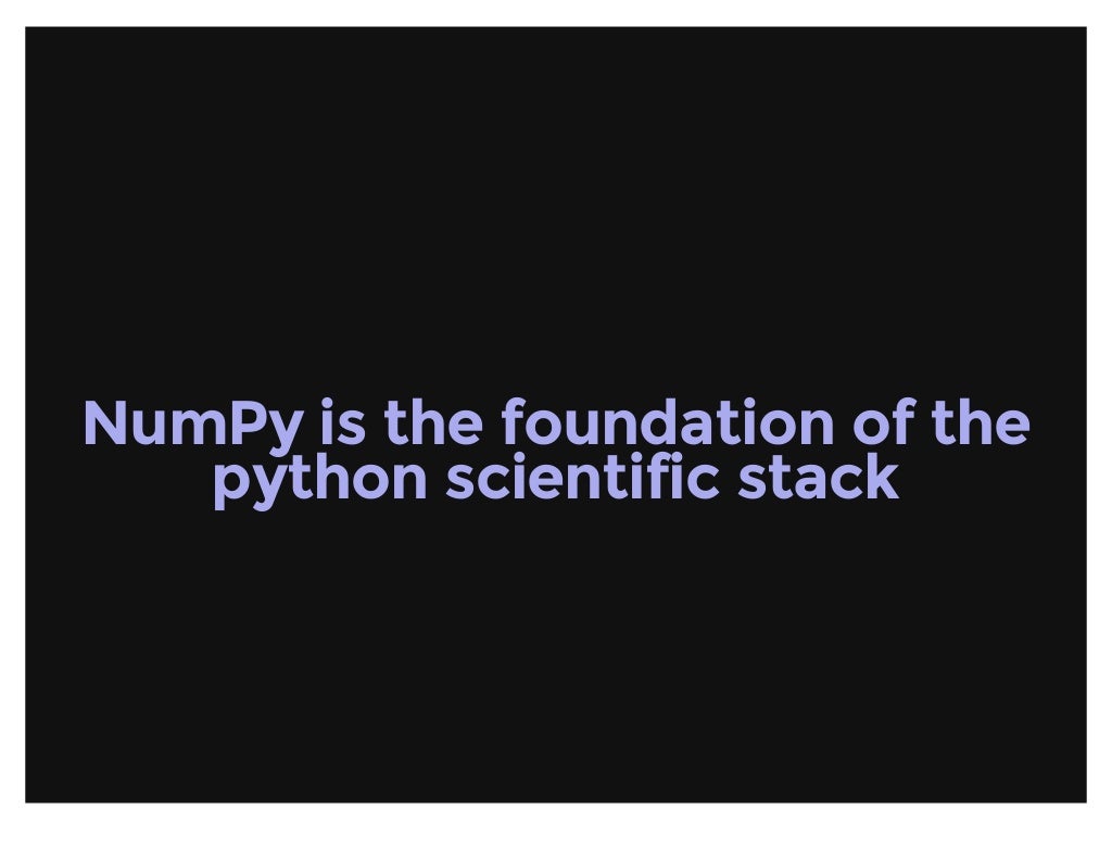 Introduction To Numpy
