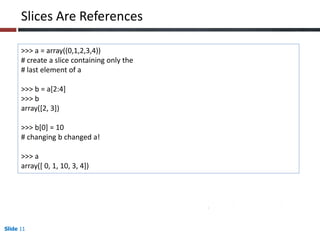 Introduction to numpy Session 1 | PPTX | Programming Languages | Computing